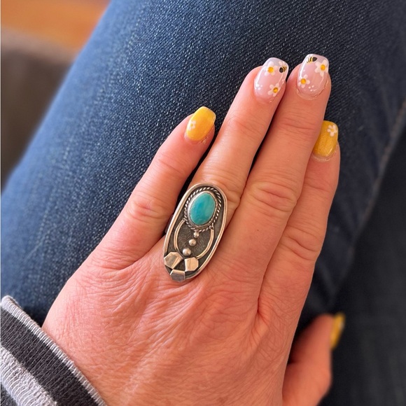 Vintage | Jewelry | Artisan Designed Squash Blossom Ring | Poshmark